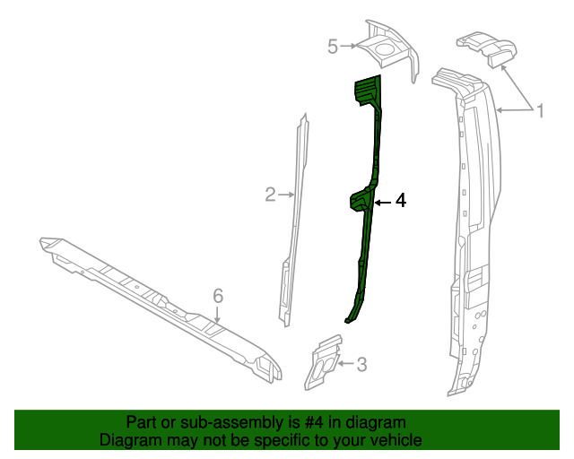 2014-2021 Ram Rear Reinforced - Driver's Side (LH) 68134338AA ...