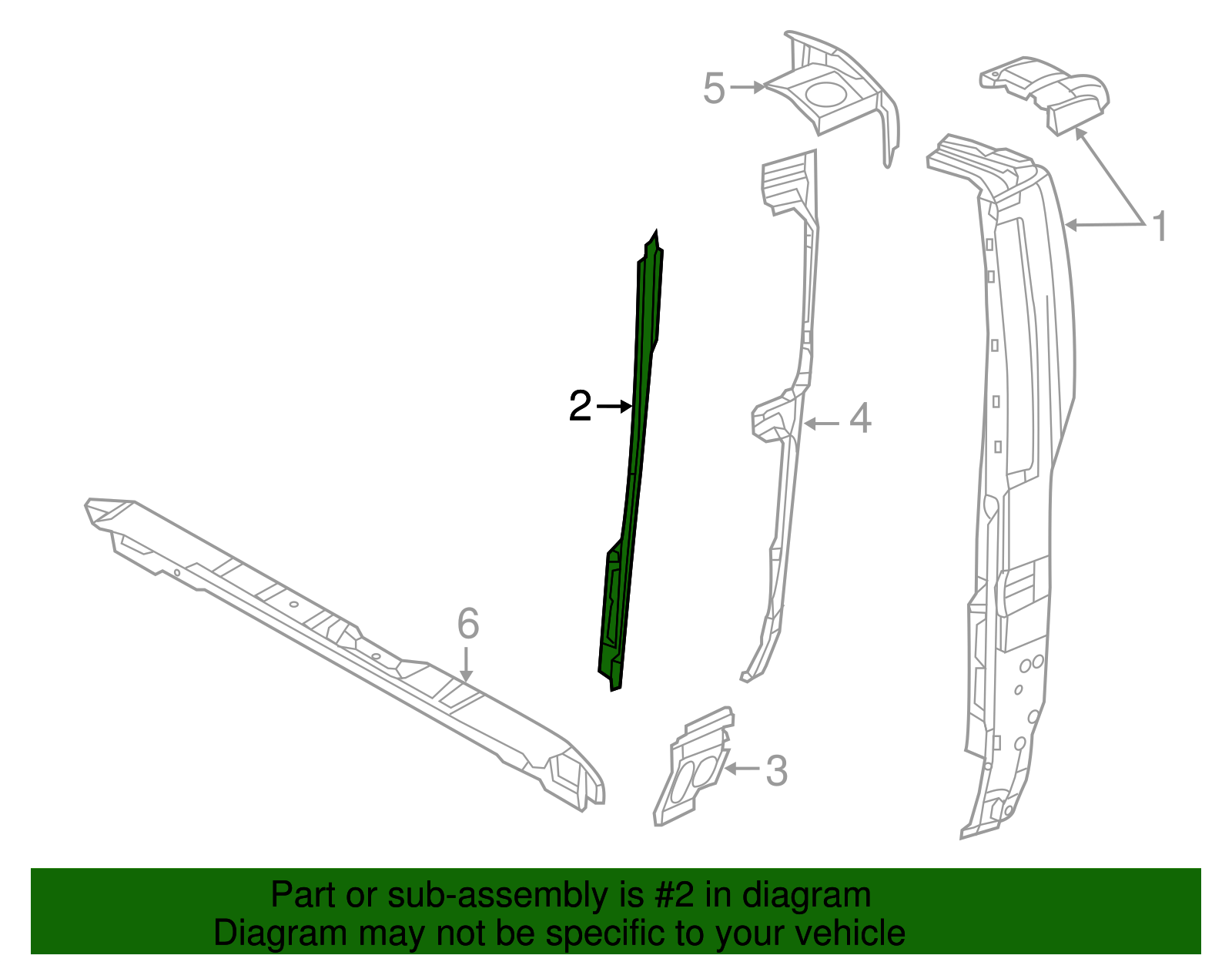 2014-2020 Ram Reinforcement 68134191AB | Mopar Parts Canada