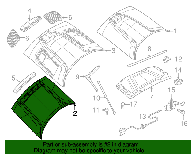 2018 Dodge Challenger Hood 68372580ae | TascaParts.com