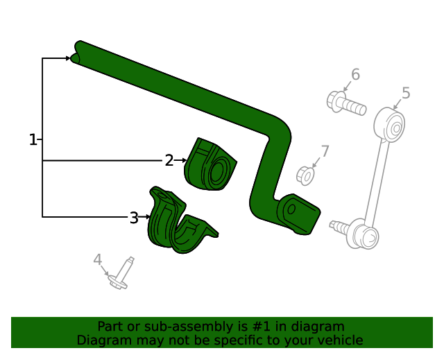 2019-2021 Chevrolet Blazer Suspension Stabilizer Bar 84111034 ...