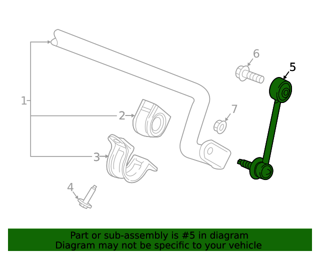 87848812 - Rear Stabilizer Shaft Link 2023-2024 GM | AutoNationParts.com