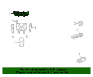 2017-2024 Mercedes-Benz Switch Assembly 213-905-65-08 | AutoNationParts.com