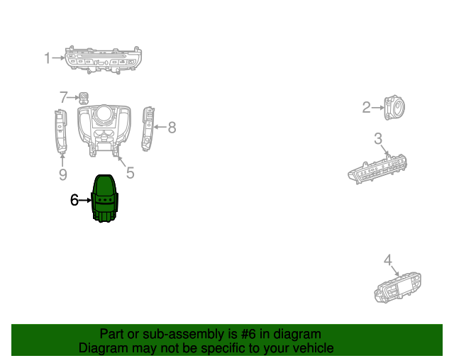 2017-2023 Mercedes-Benz Control Switch 213-900-52-29 | AutoNationParts.com
