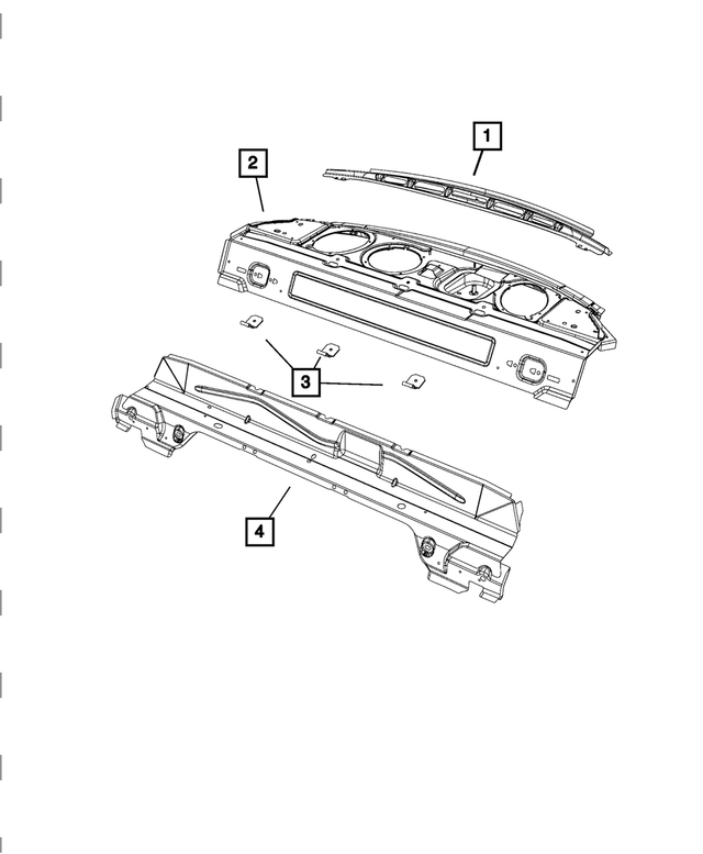 2011-2023 Dodge Charger Rear Shelf Panel 68037870AK | My Mopar Parts