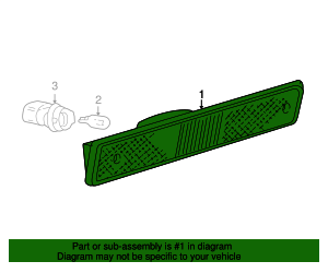 1999-2006 Volkswagen Side Marker Lamp 1JM-945-072 | OEM Parts Online