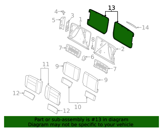 2020-2023 Porsche 911 Seat Back Panel 992-885-787-A-OU6 | Porsche ...