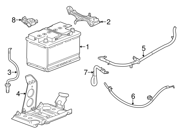 2013-2019 Cadillac Negative Battery Cable 23180437 | GM Parts Center