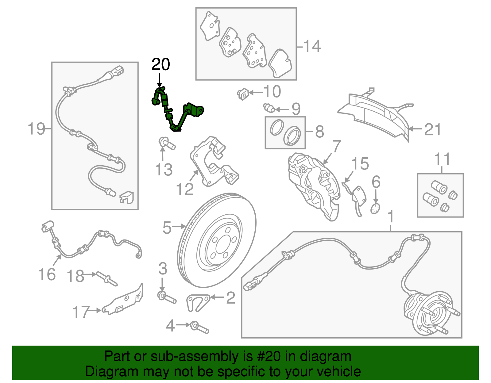 2010-2019 Jaguar Brake Hydraulic Hose C2D29318 | OEM Parts Online