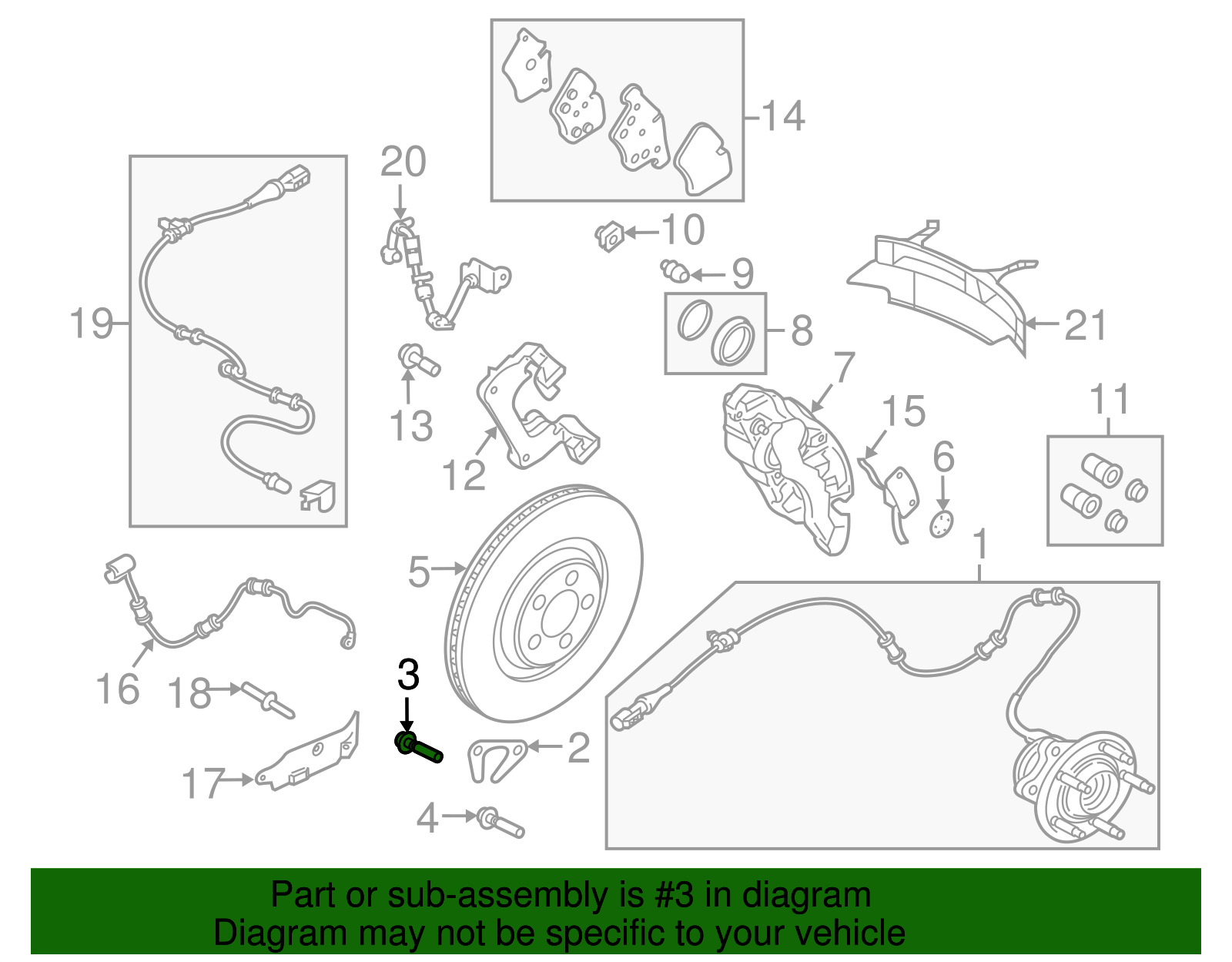 2004-2024 Jaguar Hub & Bearing Upper Bolt C2P7441 | JaguarParts.com