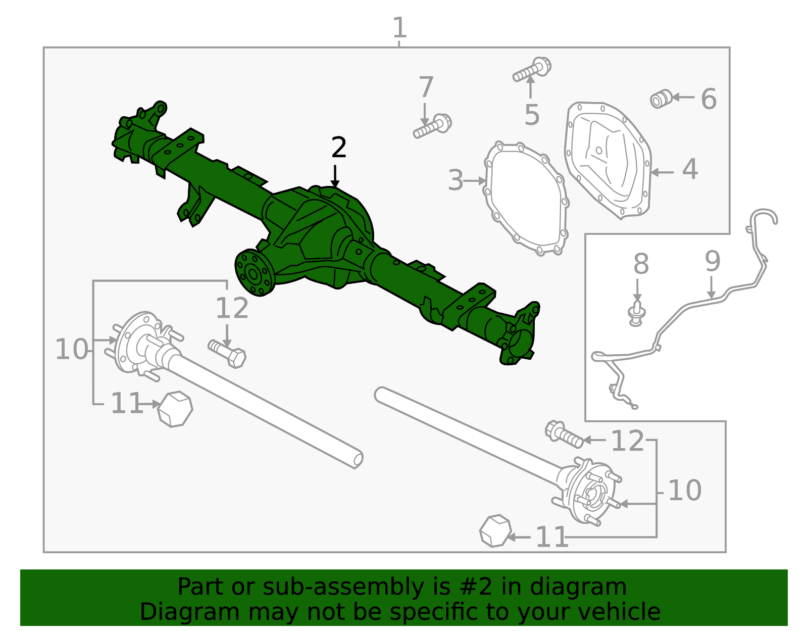 MB3Z-4K206-B - Drive Axle Shaft Housing - 2021-2024 Ford | Lasco Auto Parts