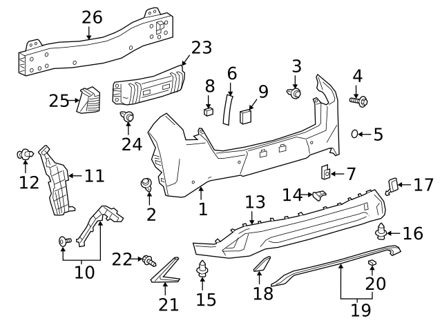 2019-2023 Lexus Bumper Trim 52153-76020 | AutoNationParts.com