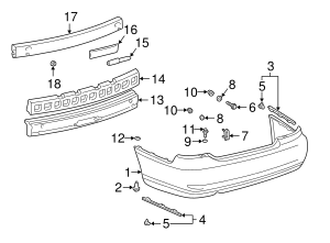 52159-33911 - Bumper Cover 2002-2006 Lexus | Lexus of Stevens Creek Parts