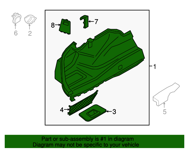 Genuine BMW 51-47-7-942-875 | Trunk Side Trim | FREE Shipping on Most ...