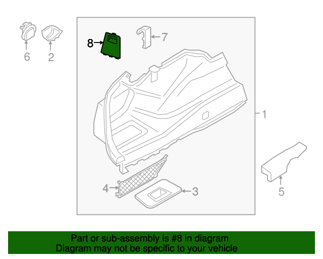 Genuine BMW 51-47-7-464-186 | Access Cover | FREE Shipping on Most ...