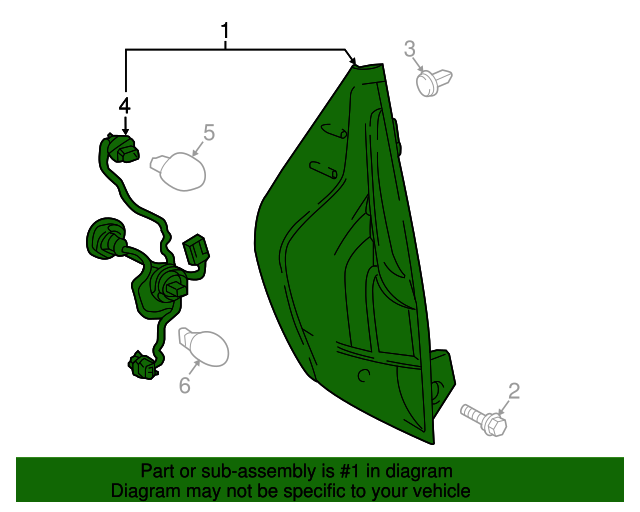 Toyota Tail Lamp Assembly Part# 8156152d11 | Toyota Of Colorado Springs ...