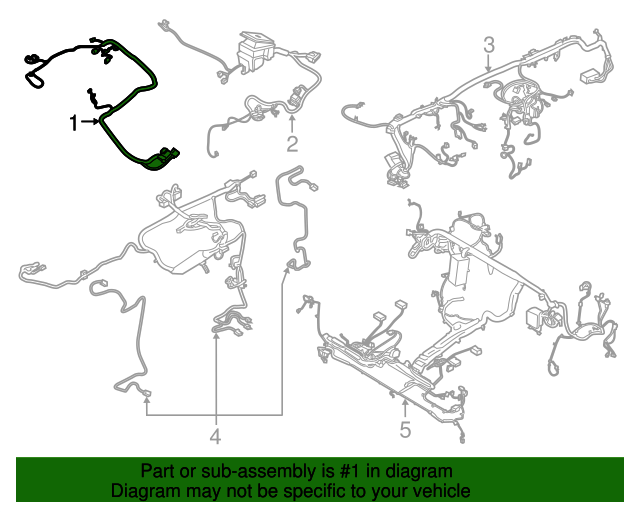 LU5Z-12A581-A - Engine Wiring Harness 2020 Ford | Ford OEM Parts Direct