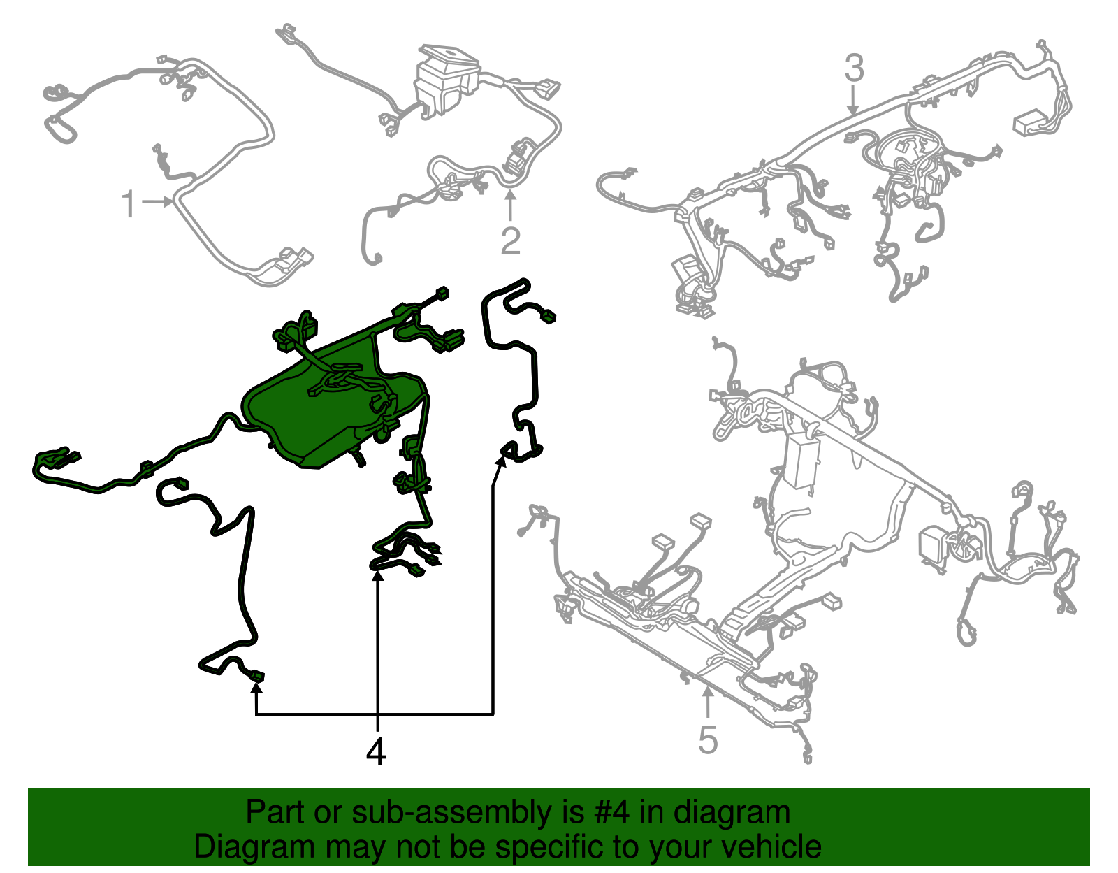 2017-2024 Ford Wire Harness HK4Z-14A411-CG | Ford OEM Parts Outlet