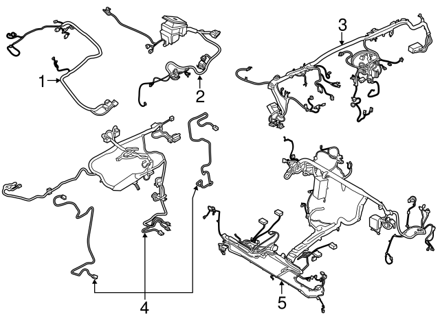 LU5Z-12A581-A - Engine Wiring Harness 2020-2022 Ford | Ford OEM Parts ...