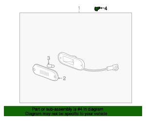 90189-04154 - Side Marker Light Grommet 1996-2000 Toyota RAV4 | Longo ...