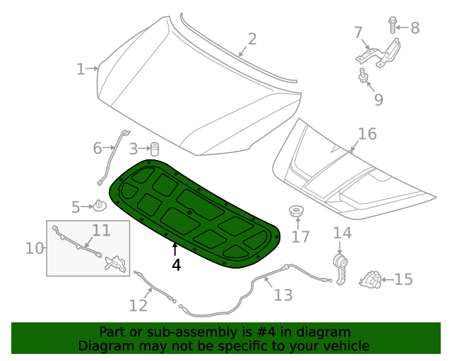 2018-2023 Hyundai Kona Insulator 81125-J9000 | QuirkParts