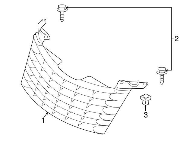 2005-2010 Chrysler PT Cruiser Grille Assembly Nut 6035802 | TascaParts.com