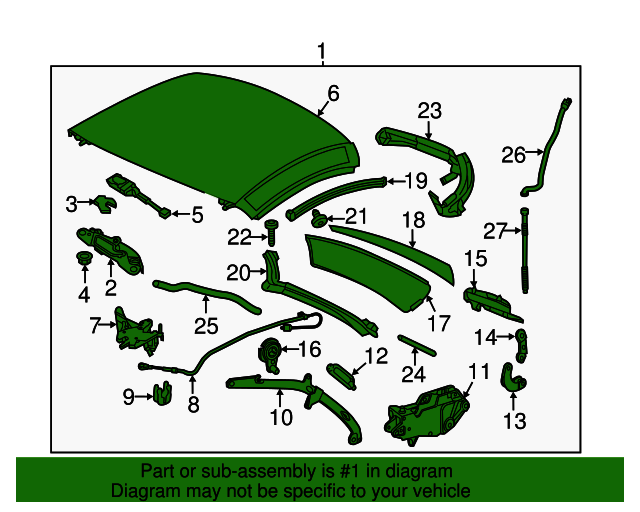 2017-2020 Mercedes-Benz Hardtop 172-790-18-00-9197 | MB OEM Parts