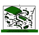 Retractable Roof 172-790-19-00-9197 | Mercedes-Benz Parts