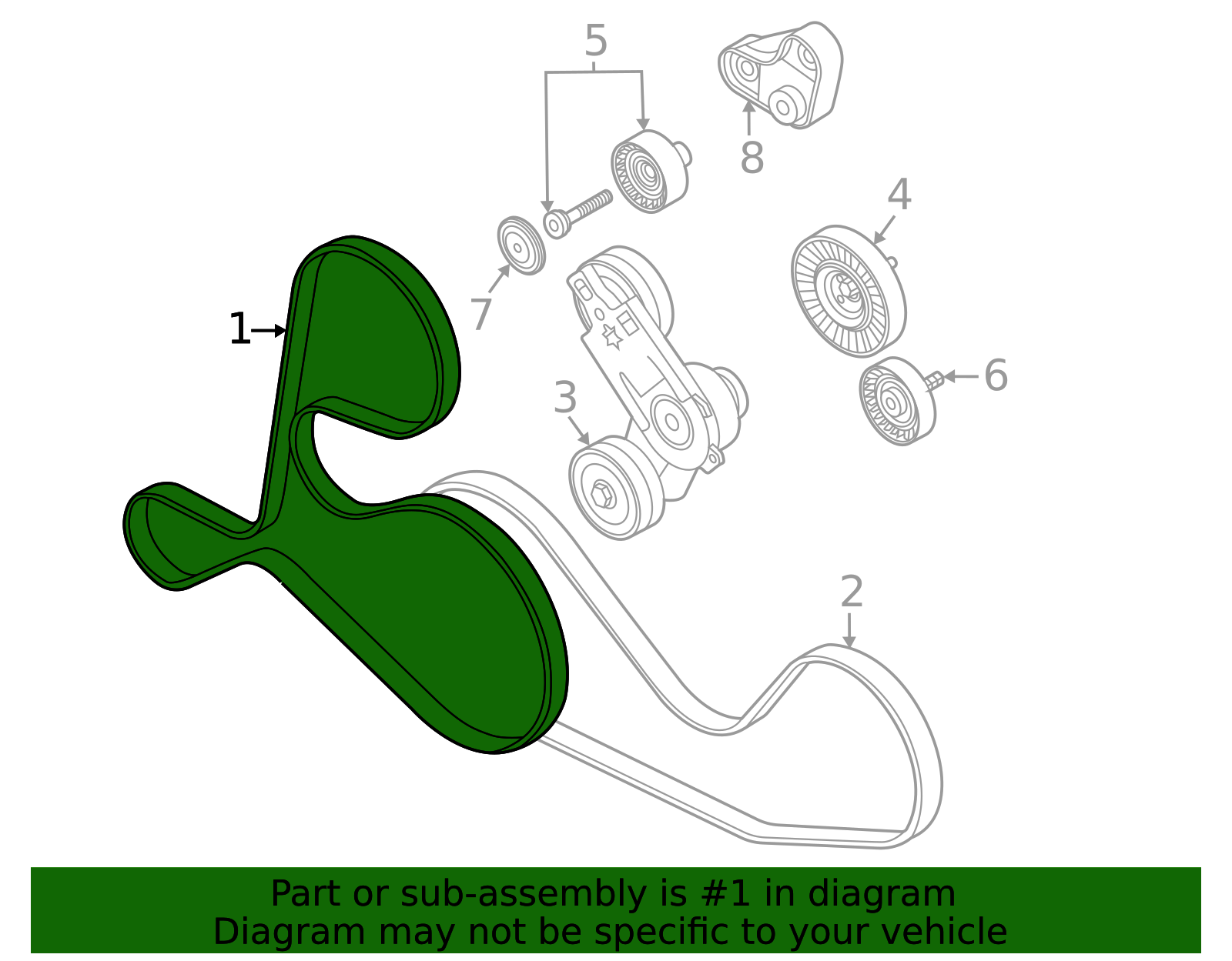 2023-2025 Audi Serpentine Belt 06M-903-137-AN | TascaParts.com