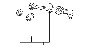 2004-2006 Volkswagen Phaeton Lower Control Arm 4E0-407-151-K | OEM ...
