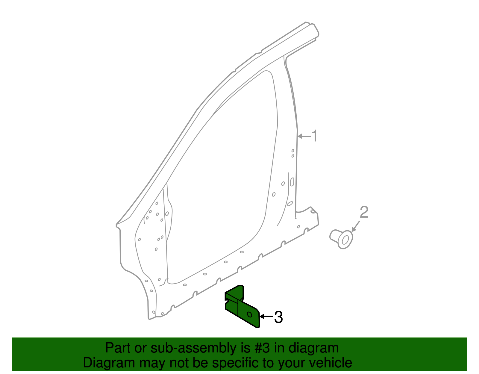 2015-2024 Nissan Murano Fender Front Bracket 63181-5AA0A | Kline Nissan