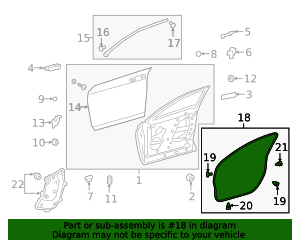 67862-76020 - 2019-2024 Lexus - Door Weather-Strip | My L Parts