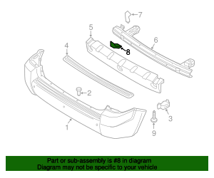 2005-2009 Hyundai Tucson Impact Bar Bracket 86635-2E000 | OEM Parts Online