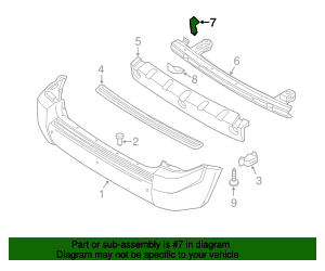 2005-2009 Hyundai Tucson Impact Bar Bracket 86633-2E000 | OEM Parts Online