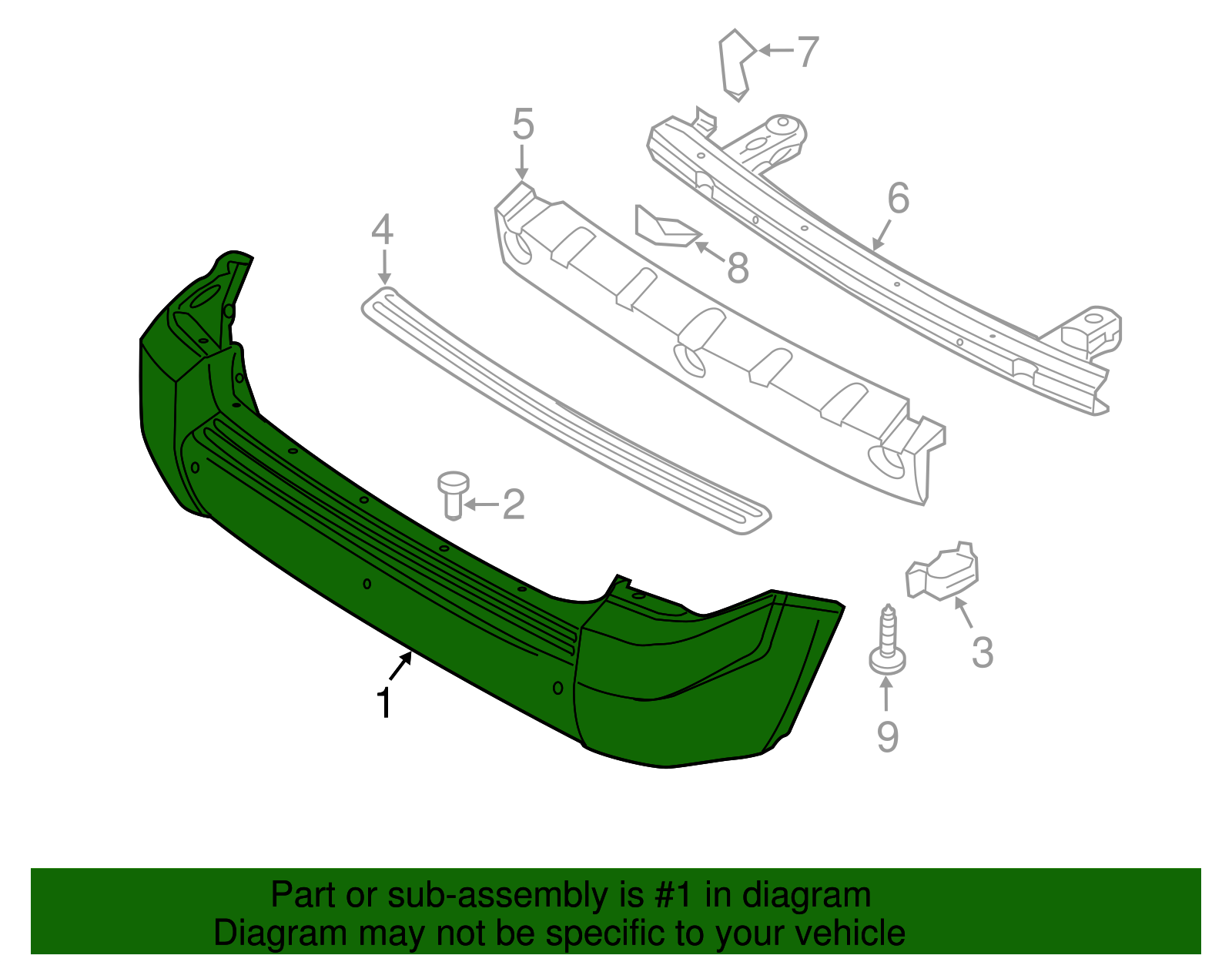 2005-2008 Hyundai Tucson Bumper Cover 86610-2E000 | Hyundai Wholesale ...