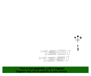 51147166445 - 2008-2013 BMW Emblem (51-14-7-166-445) | BMW of South ...