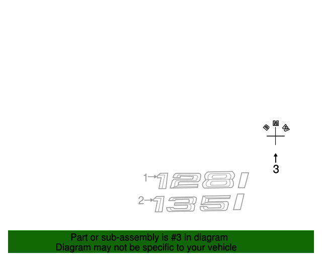 Genuine OEM BMW Emblem Part# 51147166445 Fits 2008-2013 BMW: Up To 35% ...