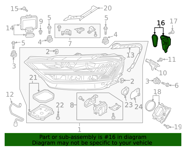 4N0-998-473-A - Led Unit 2019-2021 Audi | Audi OEM Parts
