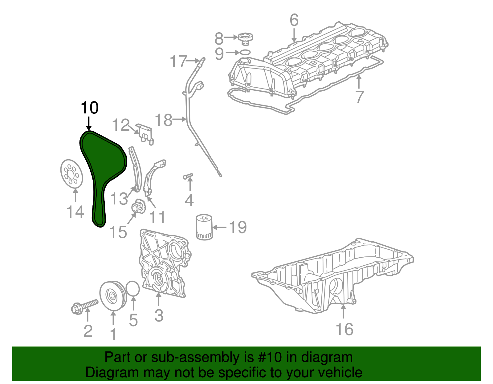 2002-2012 GM Timing Chain 12571725 GM | GMPartsDirect.com
