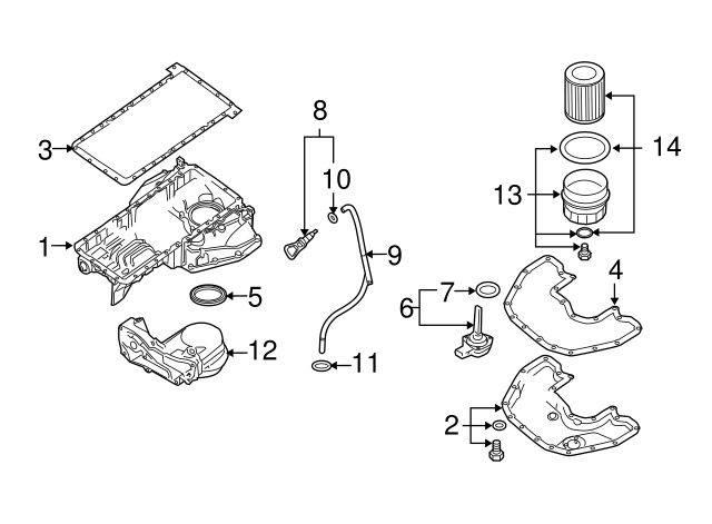 11-41-7-508-114 - Engine Oil Pump Gasket 2002-2010 BMW ...