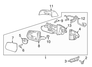 23383004 Mirror - New OEM Part From GM Parts Direct | GM Parts Store