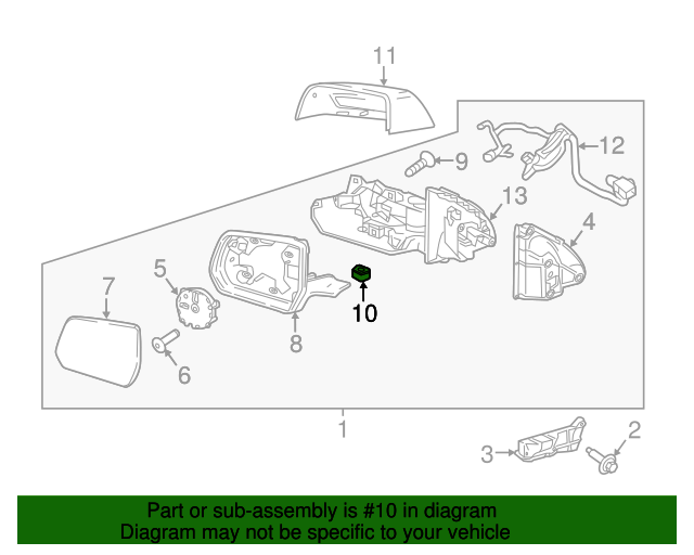 2016-2020 GM Side Park Assist Camera 84011416 GM | GMPartsDirect.com