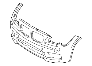 51118039479 - 2013-2015 BMW X1 Bumper Cover (51-11-8-039-479) | Parts ...