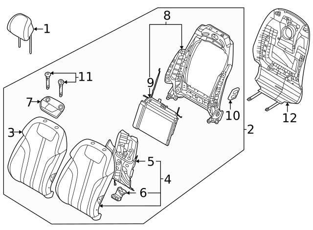 Genuine Seat Switch for 2022-2024 Genesis GV70 | Part# 88085-T6000-NS7 ...