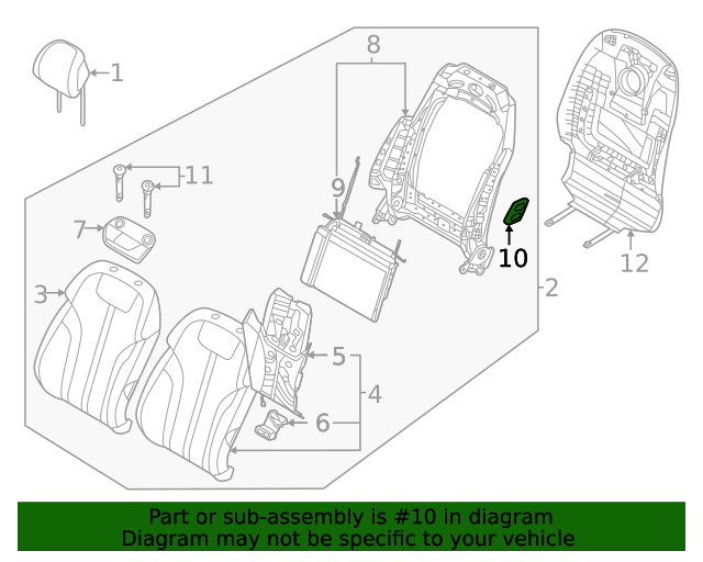 Genuine Seat Switch for 2022-2024 Genesis GV70 | Part# 88085-T6000-NS7 ...