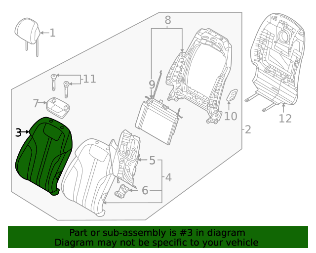 2022-2023 Genesis GV70 Covering Assembly Front Back Right-hand 88460-AR180-JP1 | OEM Parts Online