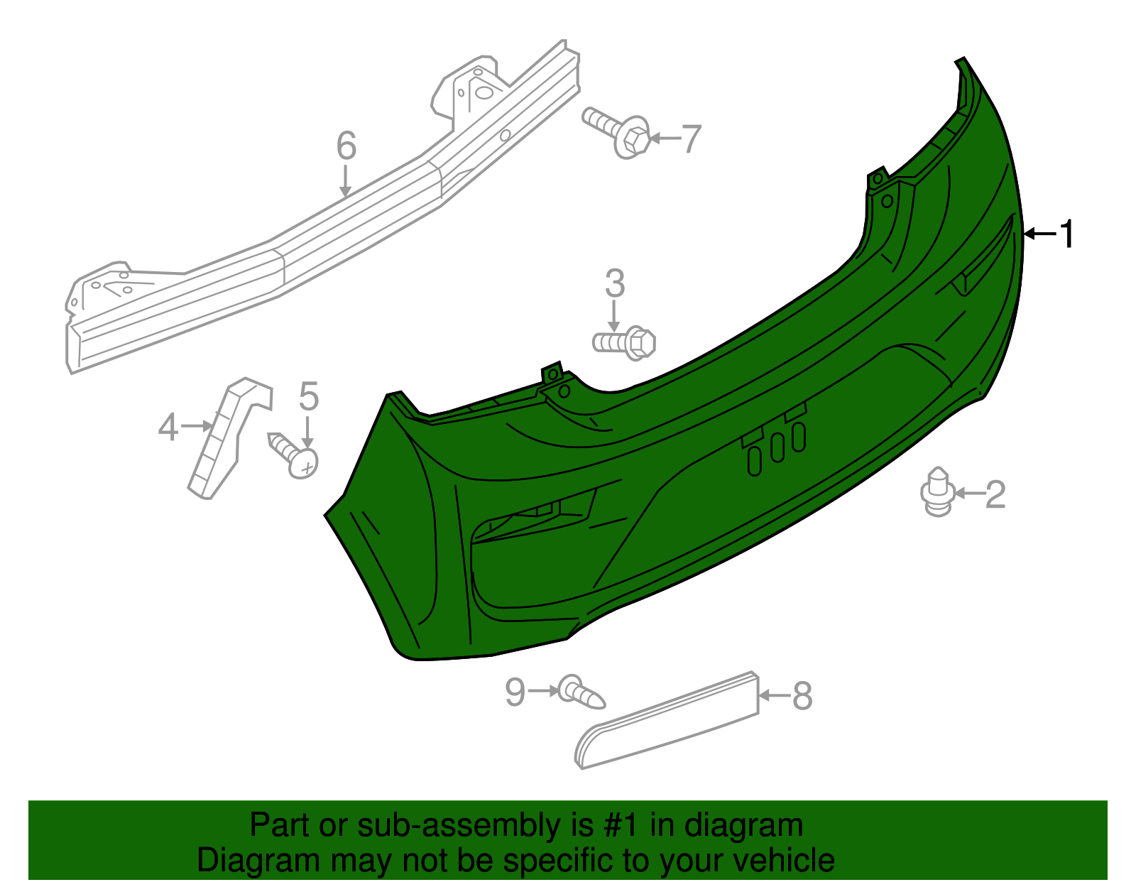 6410D945 - Bumper Cover 2021-2024 Mitsubishi Mirage | Mitsubishi Direct ...