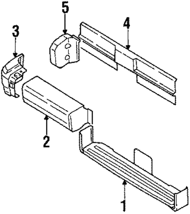 1989-1991 Isuzu Trooper Face Bar 8944886230 | Isuzu Parts Center