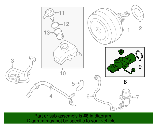 34-31-2-283-533 - Master Cylinder - 2008-2013 BMW | BMWPartsHub
