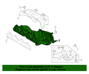 2018-2019 Hyundai Accent Mnfd W/Converter 28500-2BSNA | OEM Parts Online
