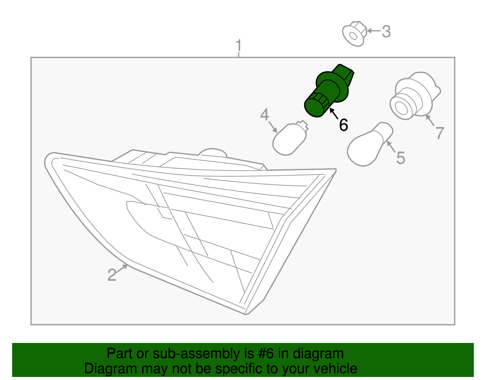 92490-A5000 - Back Up Light Socket 2013-2017 Hyundai Elantra GT ...